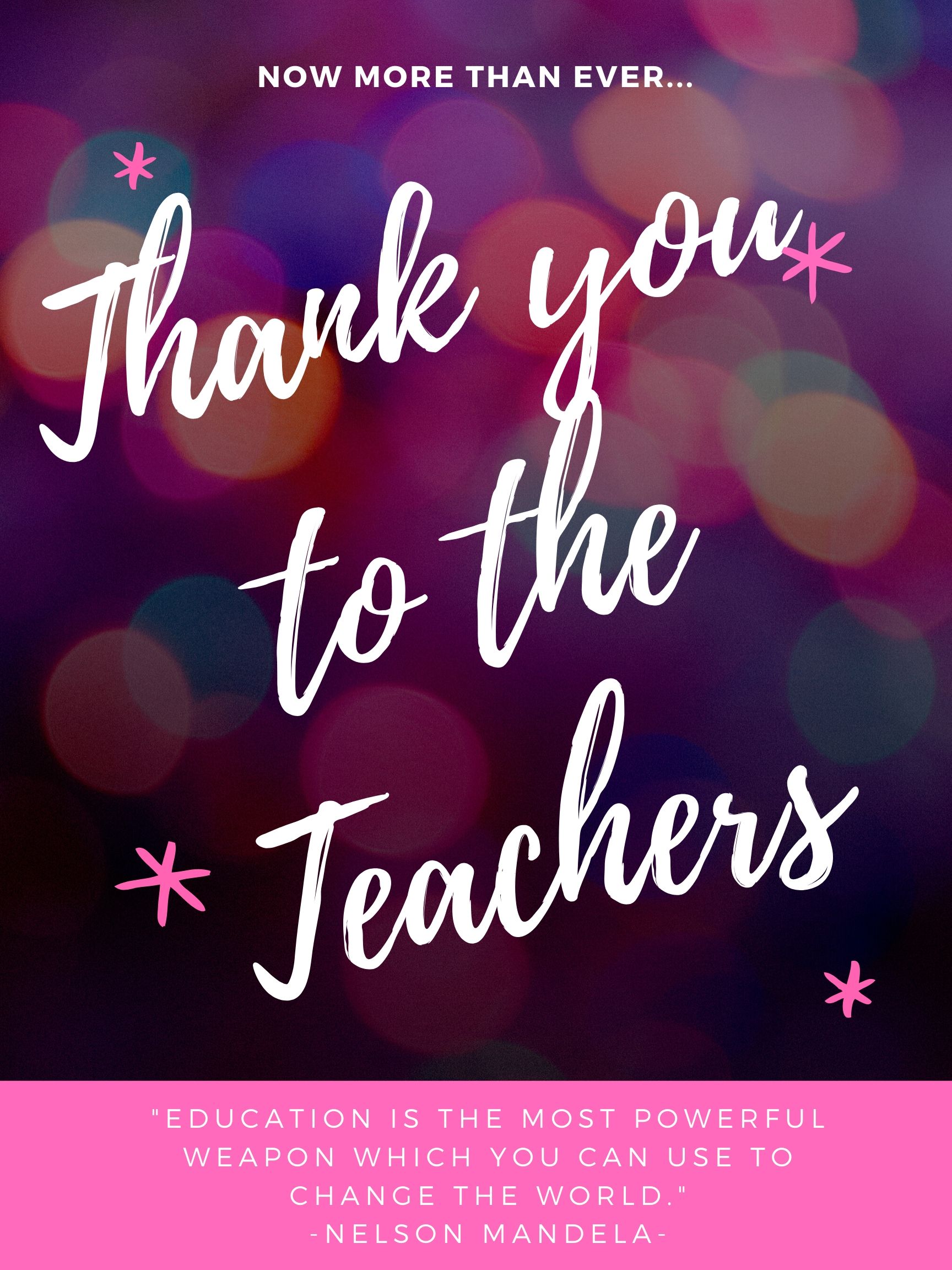 Happy Teacher Appreciation Week!