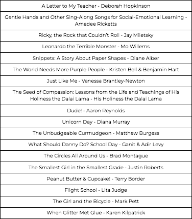 February 2024 SEL THEME – Kindness – PICTURE BOOKS