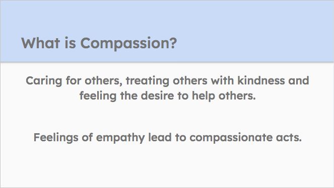 Apriil 2024 SEL THEME – Empathy & Compassion – AN INTRODUCTION