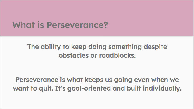 May 2024 SEL THEME – Resilience & Perseverance – AN INTRODUCTION